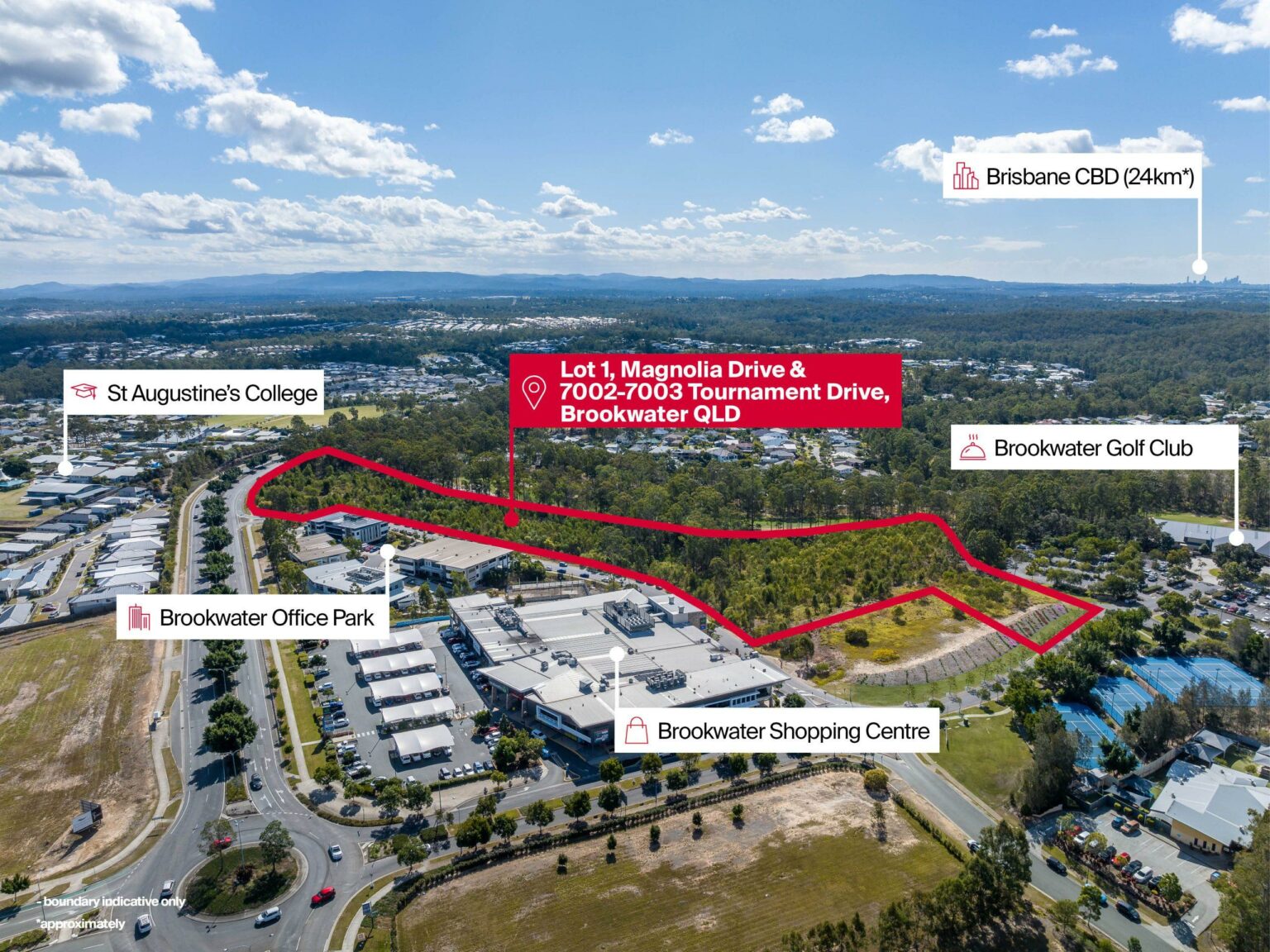 Development site next to the Brookwater golf club in South East ...